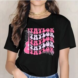 Tops | Tribute Taylor Tshirt Or Tote Black Choose Size | Poshmark